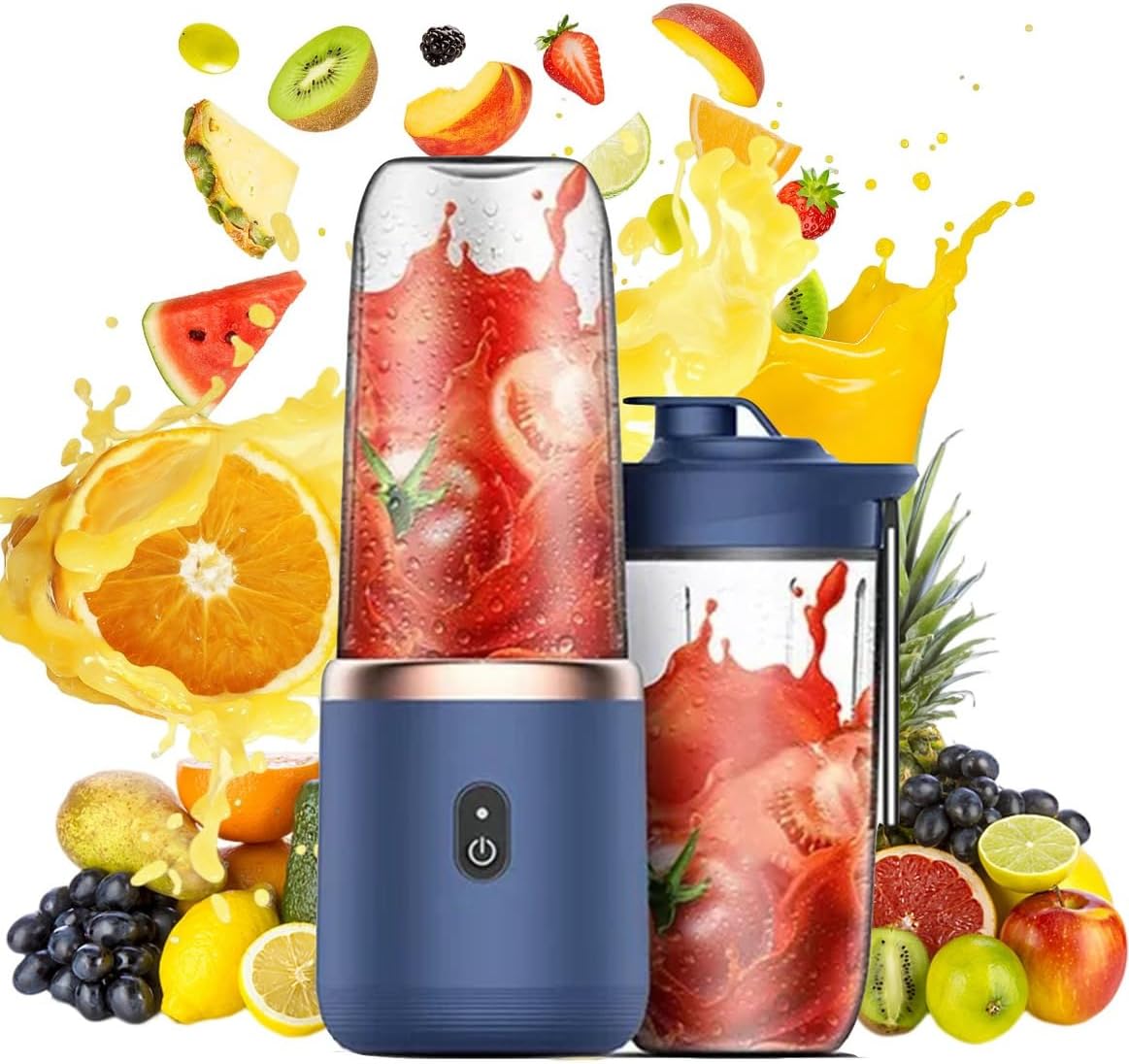 Mini Licuadoras Portátil, 300 ml Vaso de Batidora Recargable USB ...