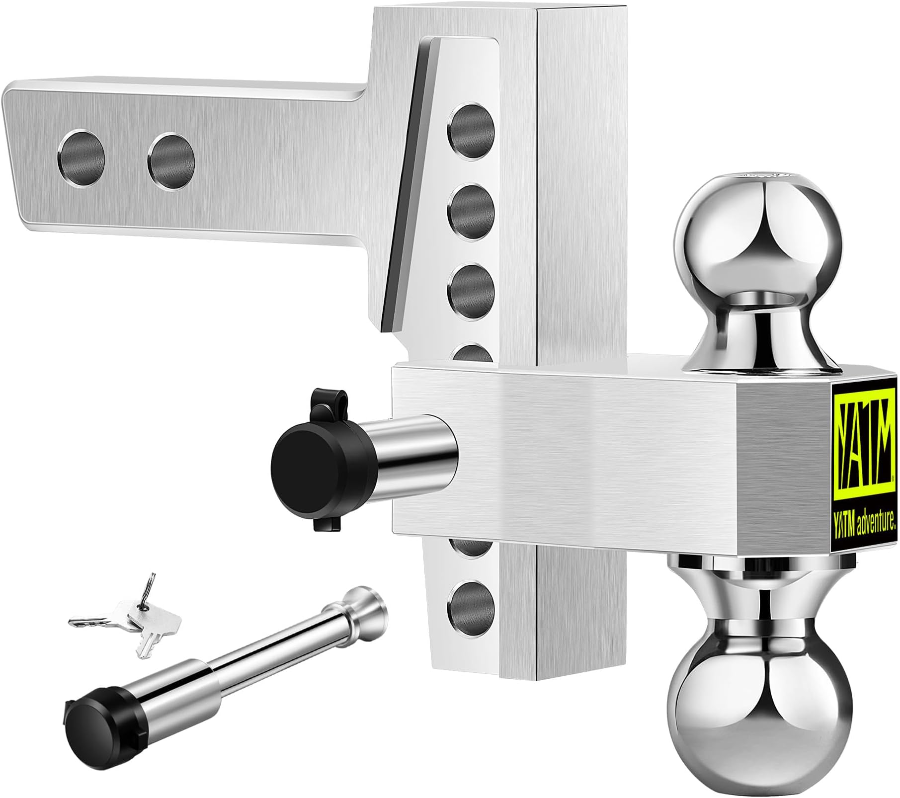 Amazon.com: YATM Adjustable Trailer Hitch - Fits 2-Inch Receiver, 6 ...