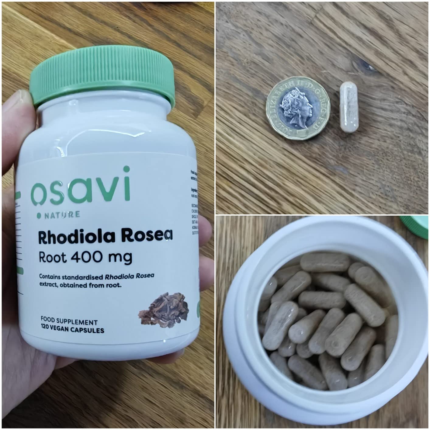 Osavi Rhodiola Rosea Root, 400mg - 120 Vegan caps : Amazon.co.uk ...