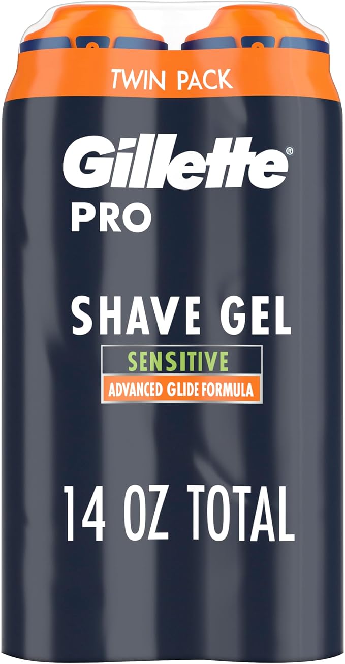 Gillette PRO Shaving Gel for Men Cools to Soothe Skin and Hydrates ...