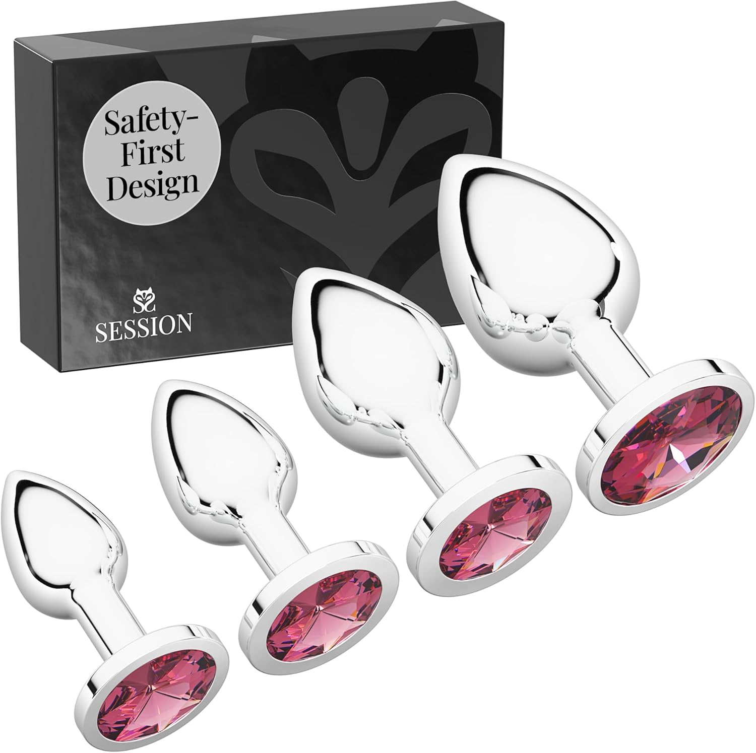 Amazon.com: SESSION Jewel Butt Plug Beginner 4 Piece Set : Health ...