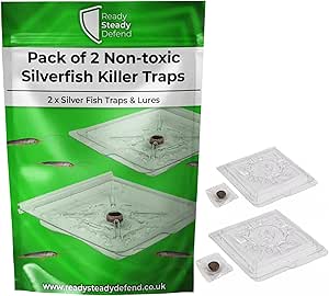 Silverfish Traps - Pack of 2 | Silverfish Killer Bug Catcher | Highly ...