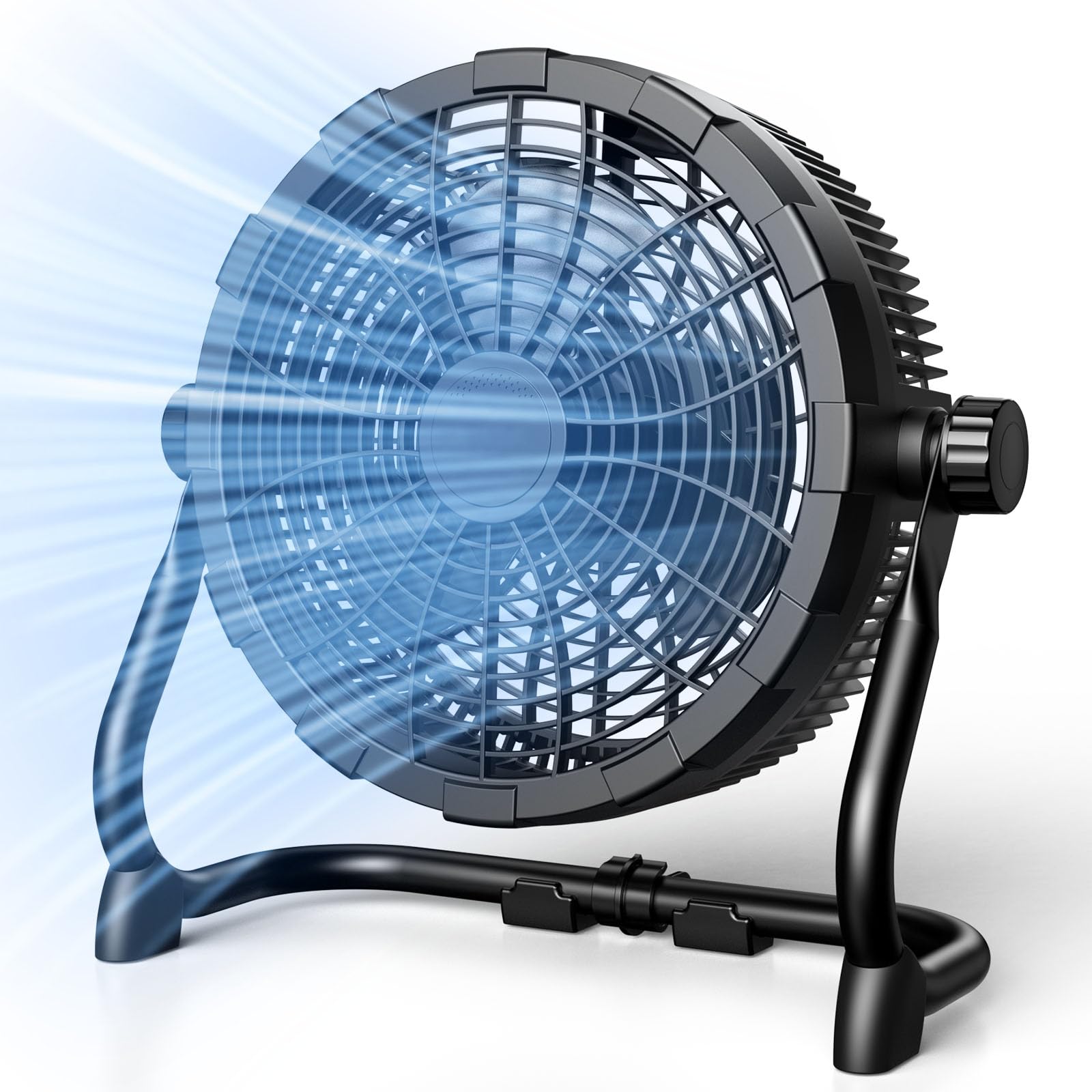 Amazon.com: Air Choice 10" Portable Battery Operated Fan, Rechargeable ...