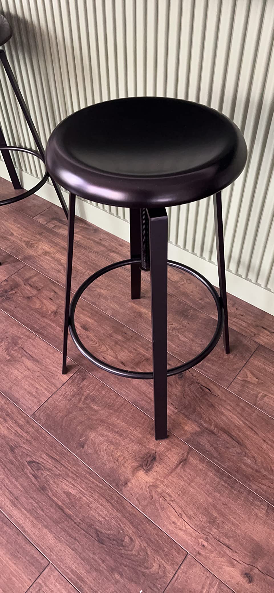 $30/mo - Finance Brage Living 4-Legged Rose Gold Backless Metal Round ...