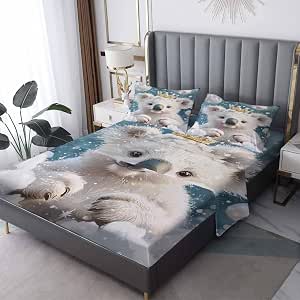 Amazon.com: Fizzenobia Koala Sheets California King Sheet Sets - Koala ...