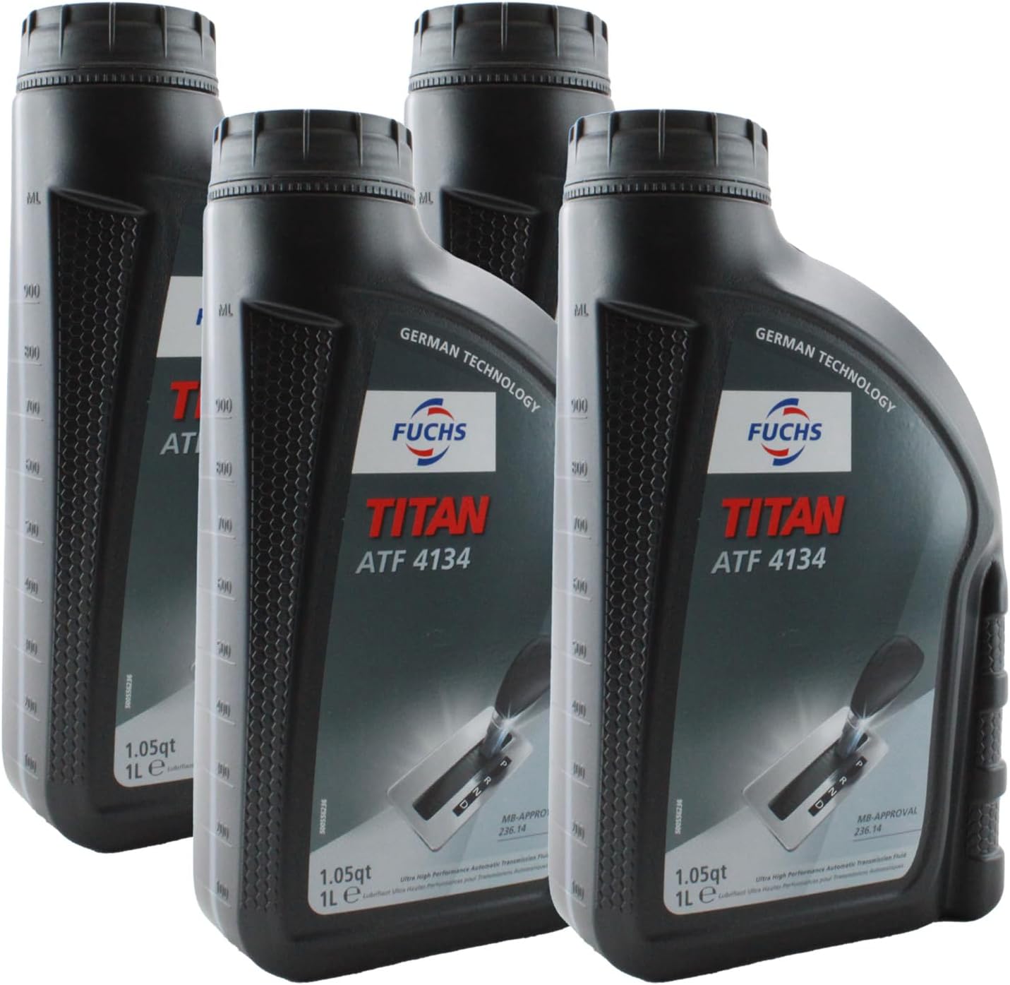 Amazon.com: Fuchs 4 Liter TITAN ATF 4134 Red Automatic Transmission ...