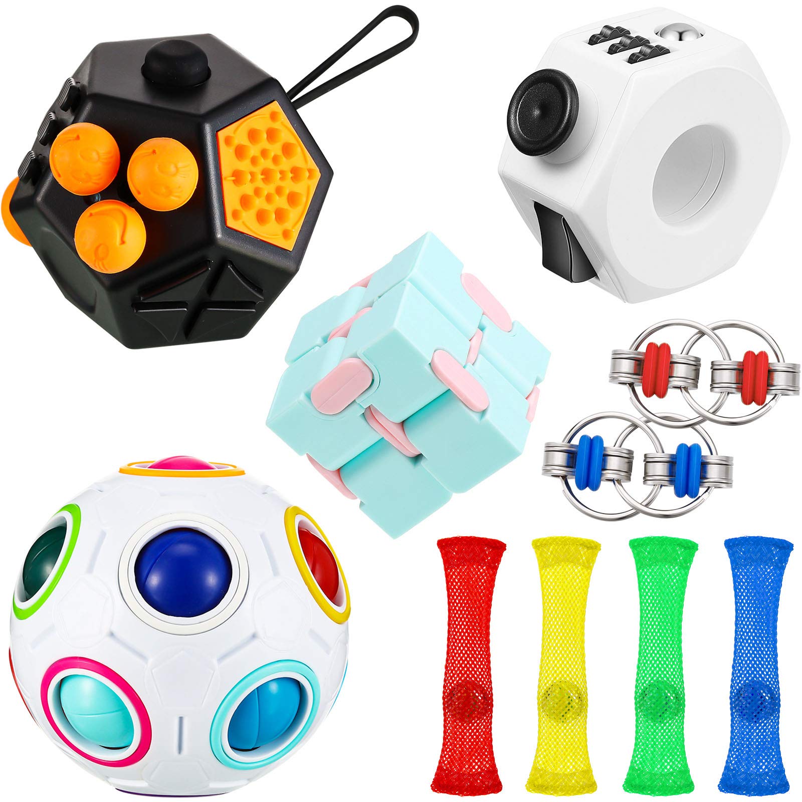 10 Pieces Handheld Fidget Toy Set Includes Fidget Toy Cube | Desertcart ...