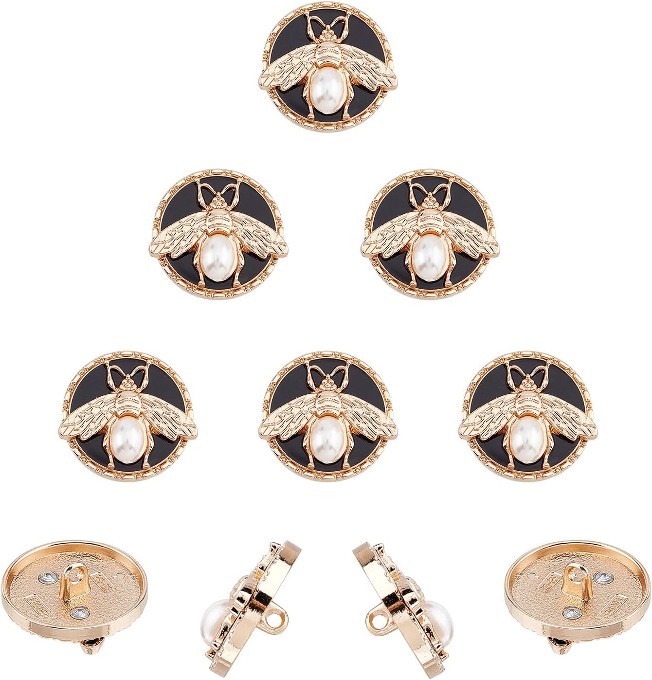 Amazon.com: Bee on Honeycomb Metal Craft Sewing Novelty Buttons - Set of 4