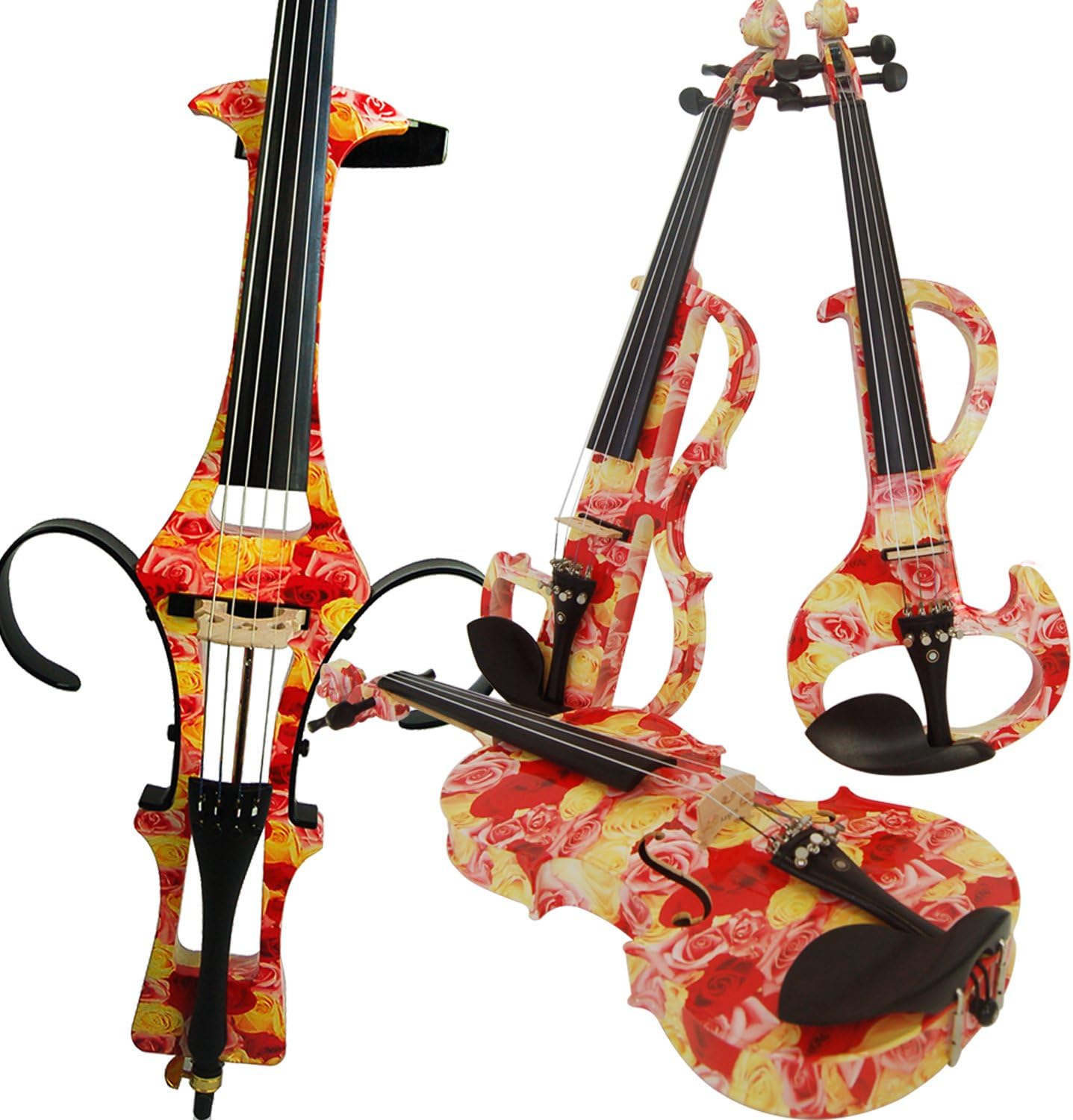 Amazon.com: Aliyes 4/4 Full Size Solid Wood Electric Cello Violoncello ...