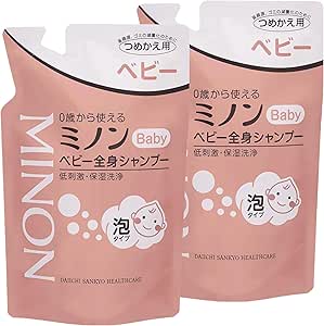Amazon.co.jp: 【Amazon.co.jp限定】【まとめ買い・2個セット】MINON ミノン ベビー 全身シャンプー 詰め替え 300ml×2個 : ドラッグストア