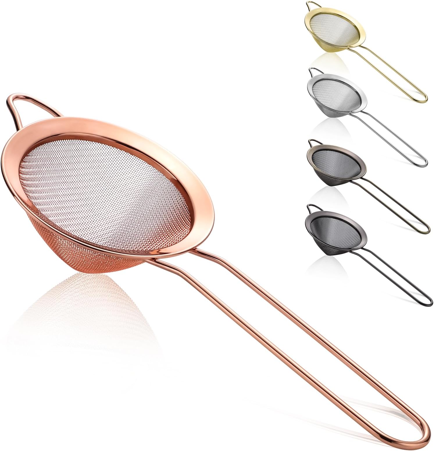 Amazon.com: Fine Mesh Strainers,Stainless Steel Small Strainer 3.54 ...