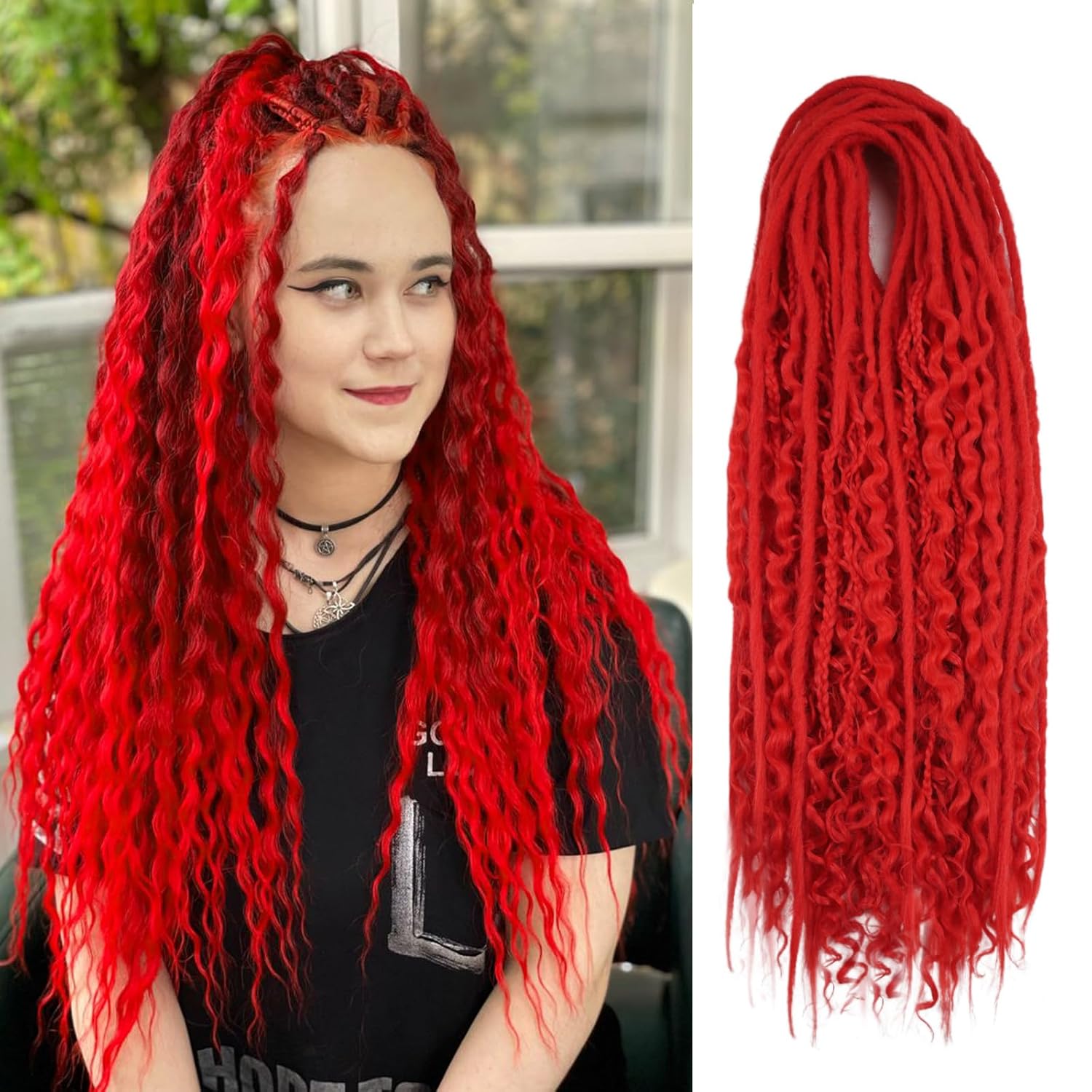 Amazon.com : Toniola Dreadlock Extensions 24 Inch 18 Strands Synthetic ...