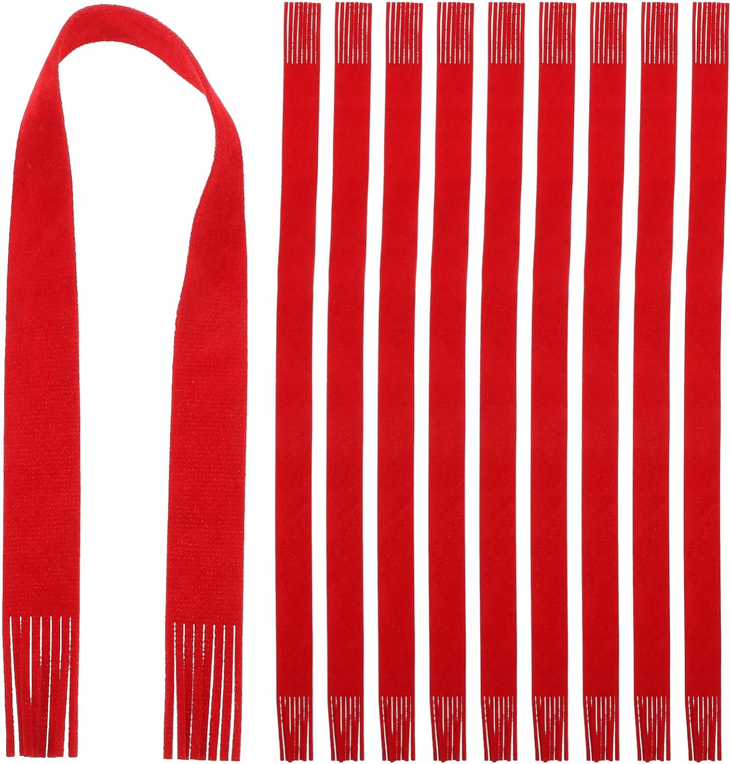 Amazon.com: ifundom 10pcs Mini Christmas Scarf Double-Sided Decoration ...