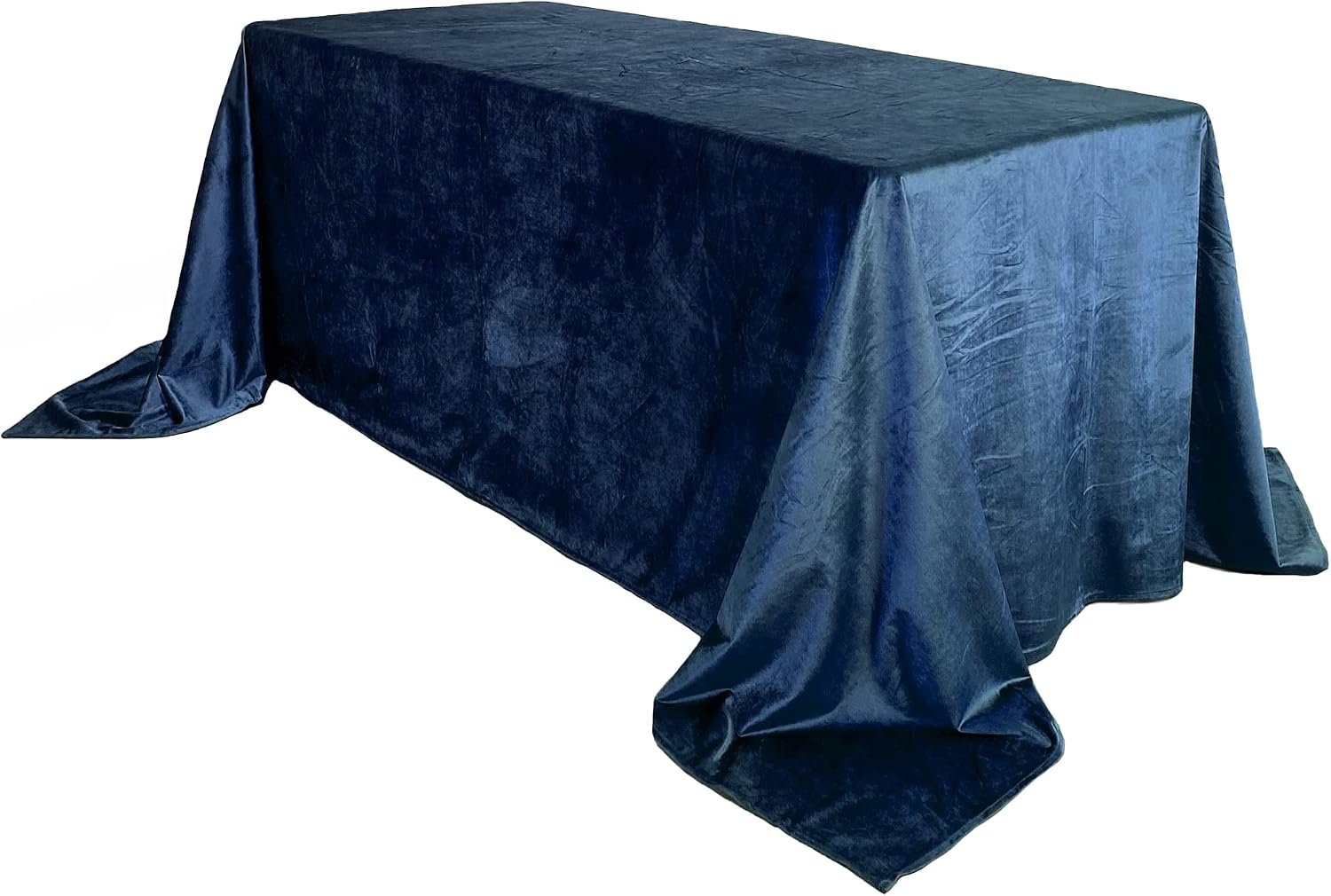 Amazon.com: YOUR CHAIR COVERS - 6 ft. Navy Blue Rectangular Velvet ...