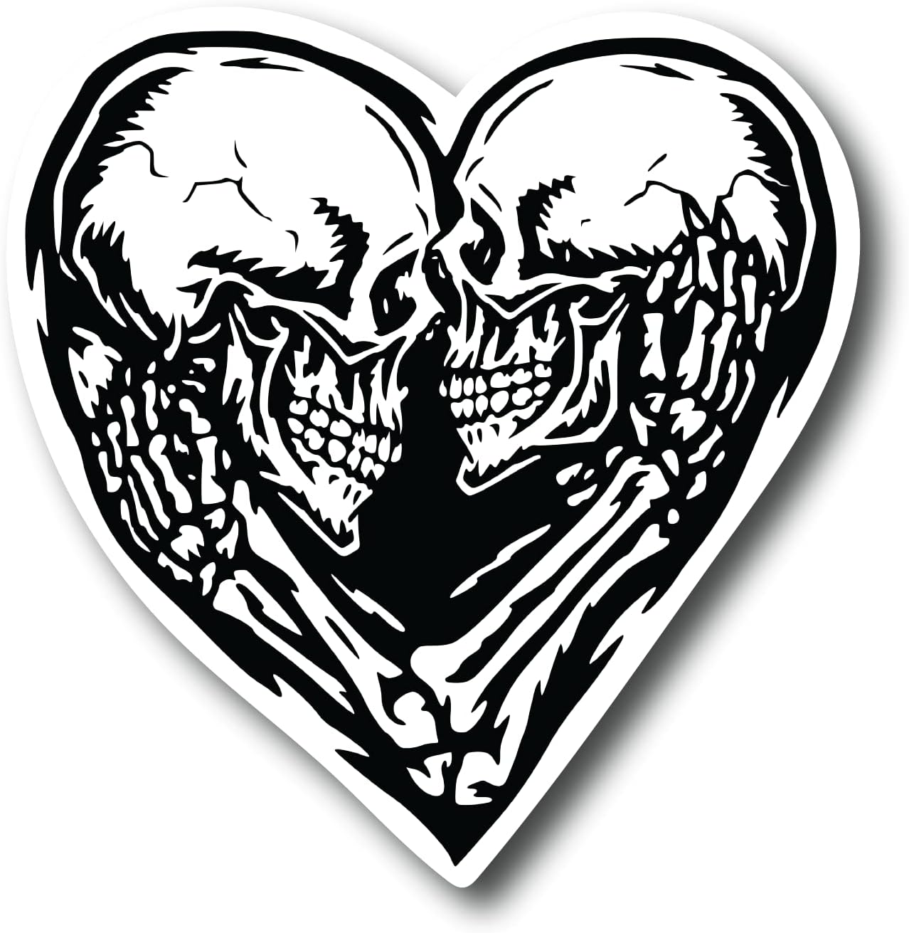 Amazon.com - Skeleton Love Sticker Bumper Sticker Vinyl Decal 5"