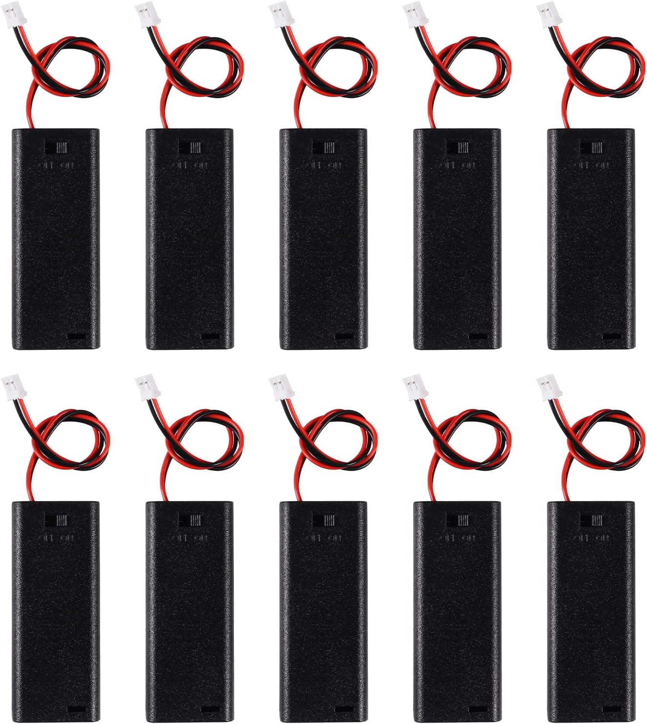 Amazon.com: AEDIKO 10pcs 3V AAA Battery Holder 2X 1.5V AAA Battery ...
