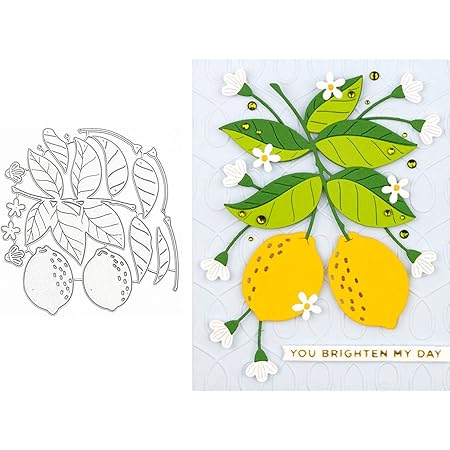 Amazon.com: GLOBLELAND Lemon Juice Die Cuts Lemon Blossom and Leaves ...