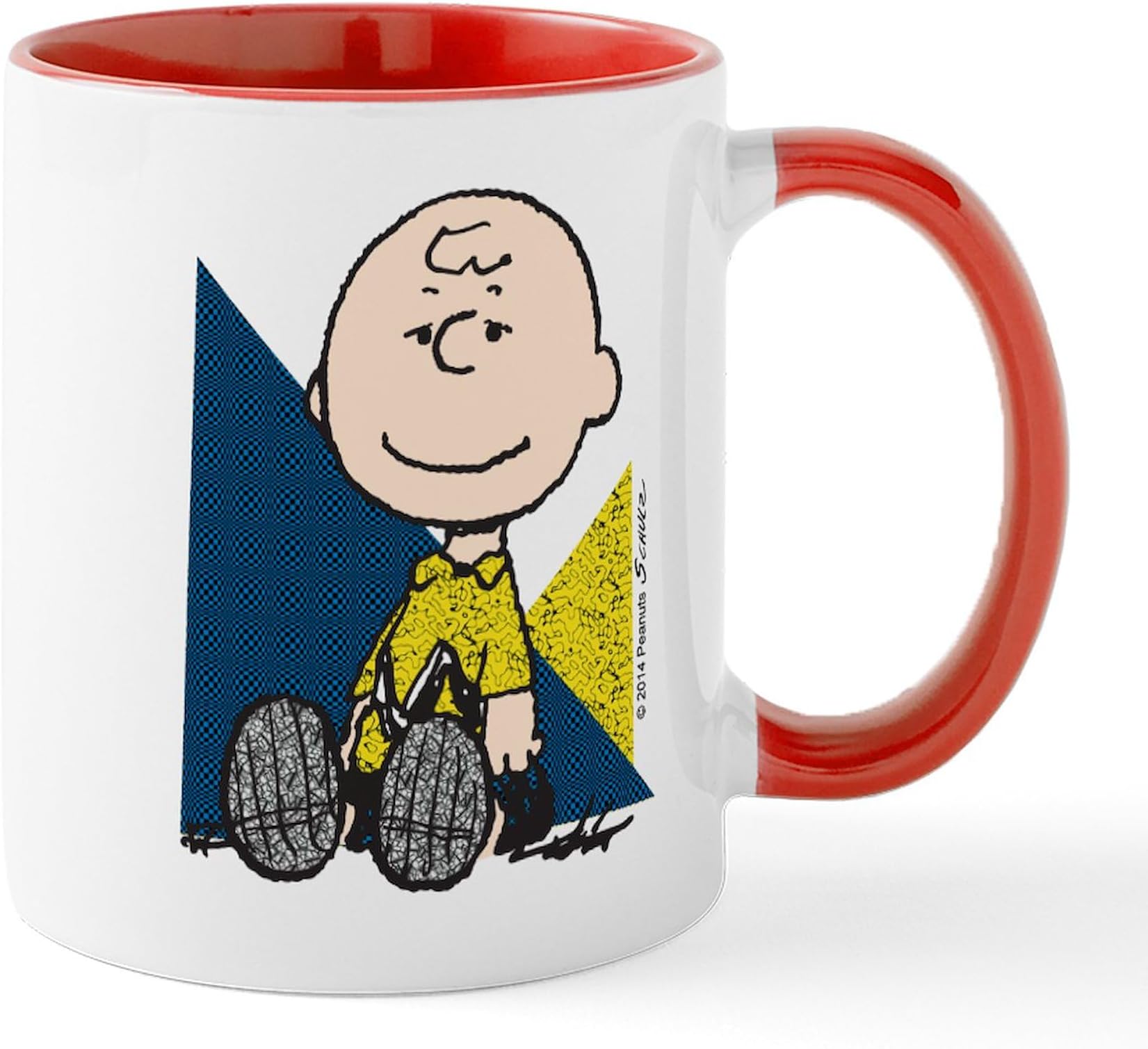 Amazon.com: Department 56 Peanuts Anniversary Charlie Mug : D56 Peanuts ...