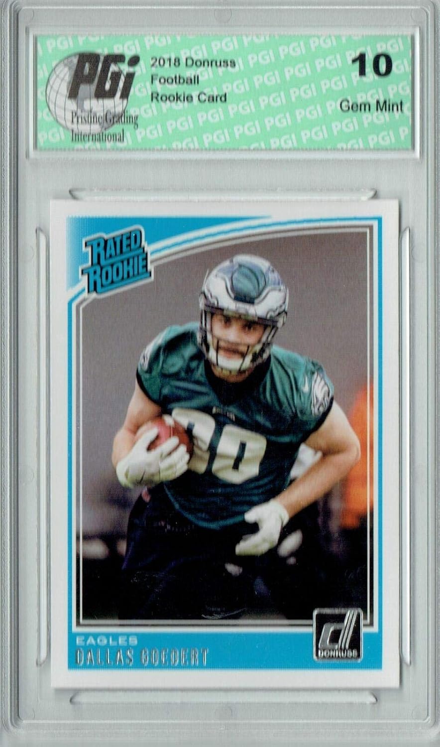 Amazon.com: Dallas Goedert 2018 Donruss Football #347 Rated Rookie Card ...
