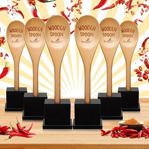 Snapklik.com : Soaoo 6 Pcs Chili Cook Off Trophies Set Funny Spoon ...