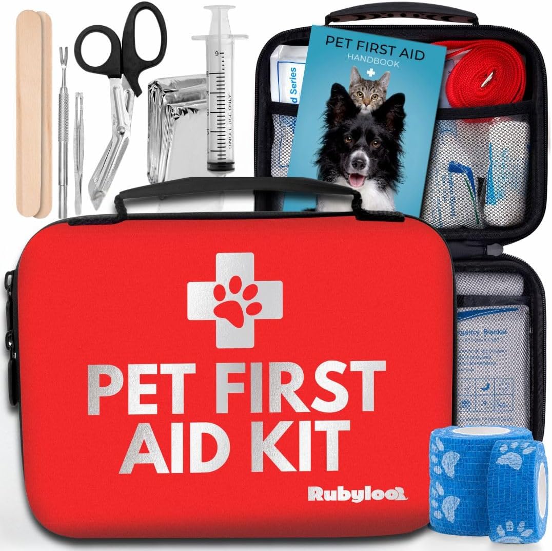 Amazon.com: GPUSFAK Pet First Aid Kit for Dogs and Cats - Pet Emergency ...