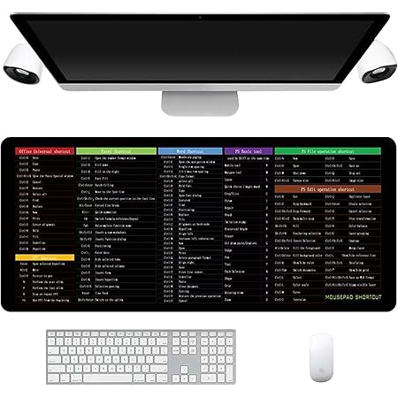 Quick Key Super Large Keyboard Pad,Keyboard Shortcuts Mouse Mat ...