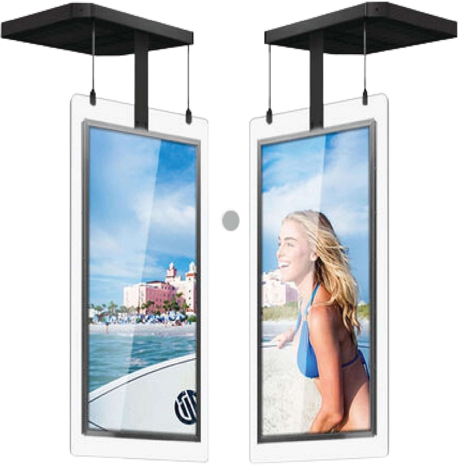 Amazon.com: TECHNOLED Window Display with Ultra-Slim Double 4K LED 55 ...