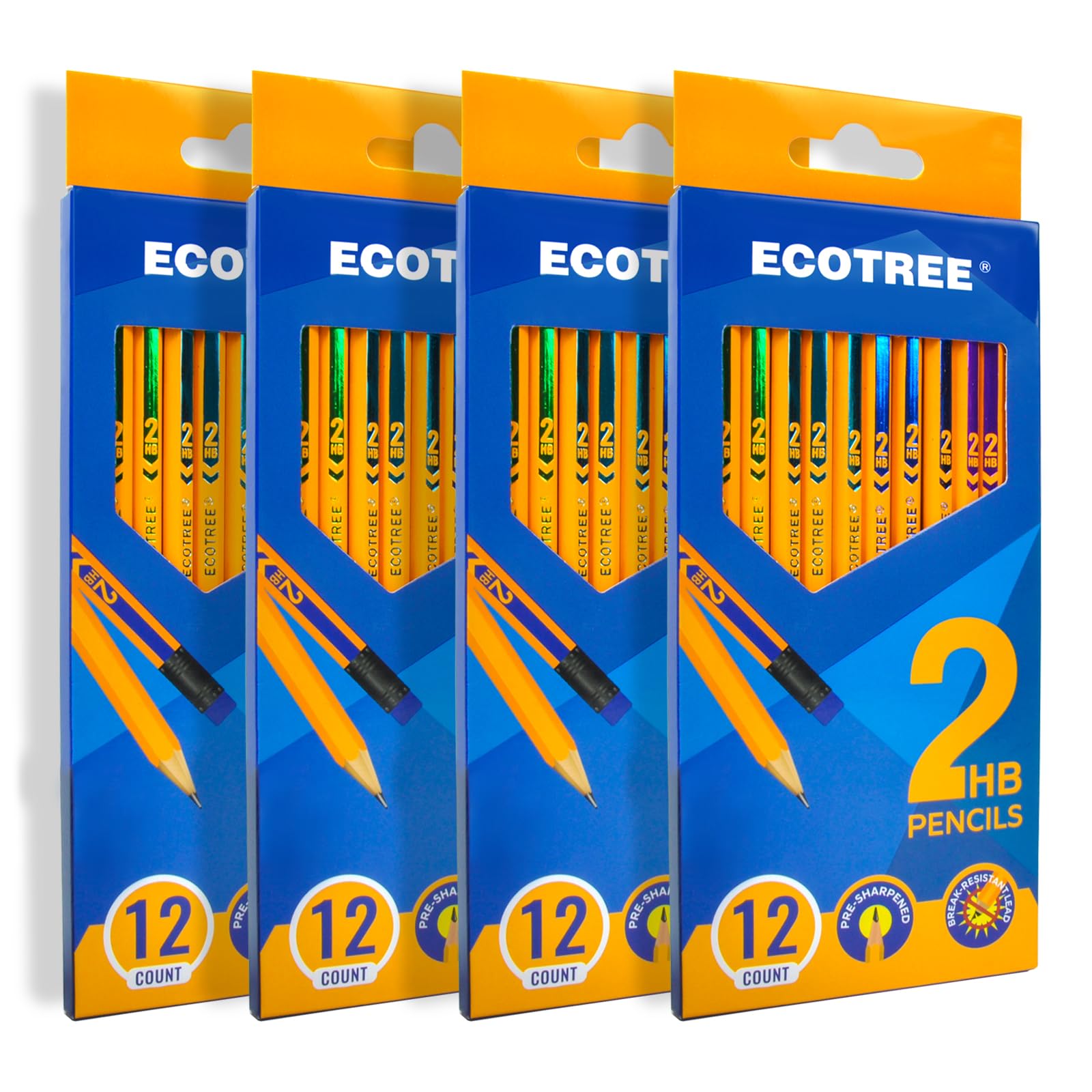 Snapklik.com : Pencils #2 Wood-Cased HB Pencils, Pre-sharpened Number 2 ...