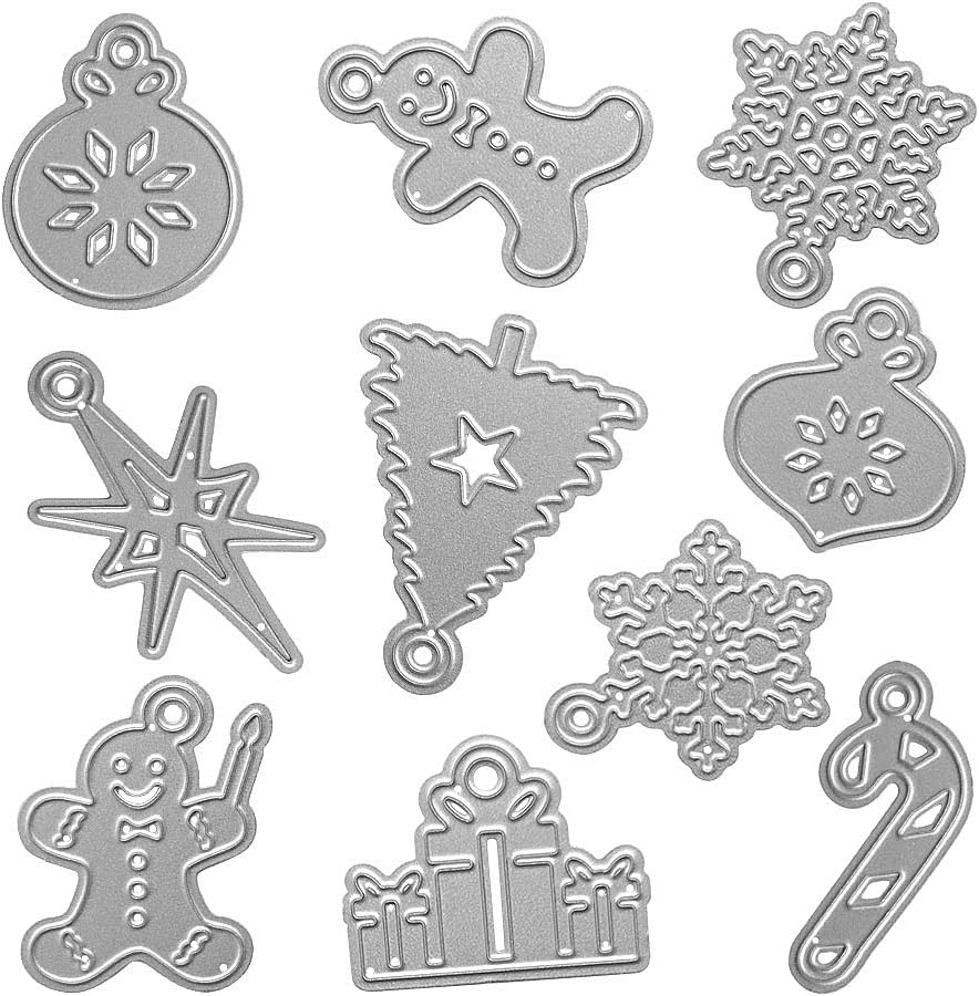 Amazon.com: Christmas Gingerbread Man Metal Die Cuts,Gingerbread Man ...