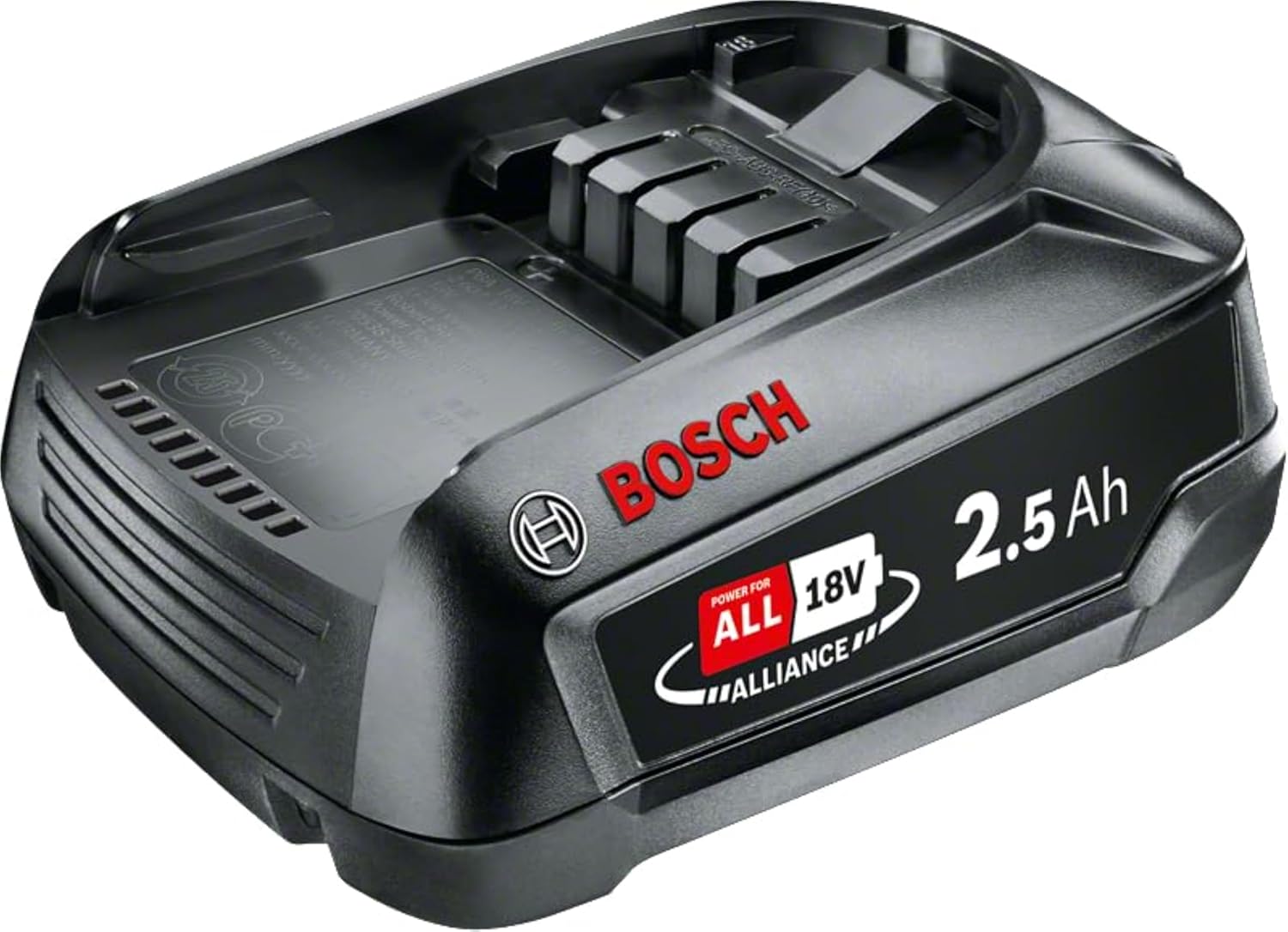 Bosch 1600A005B0 Battery Pack PBA 18V 2.5Ah W-B, 18 V, Black : Amazon ...