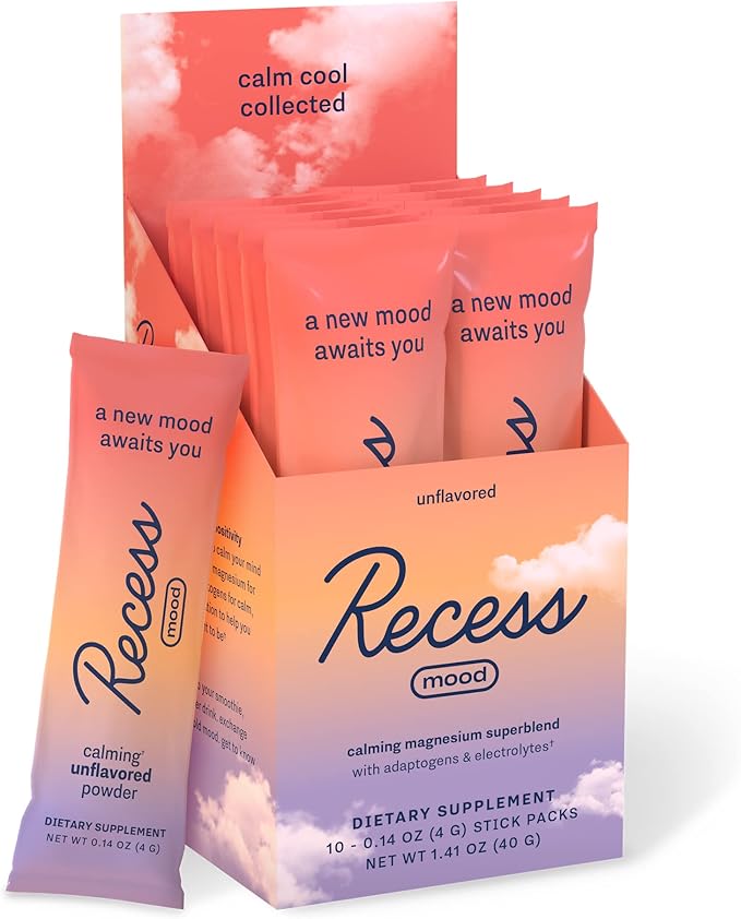 Amazon.com: Recess Mood Powder, Calming Magnesium L-Threonate Blend ...