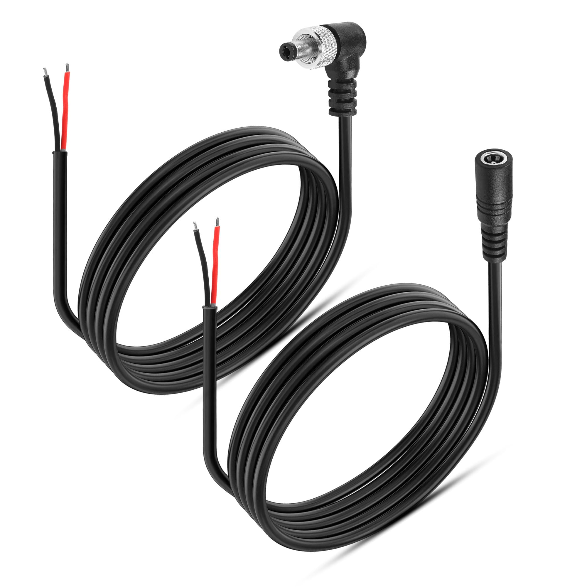 Amazon.com: CERRXIAN 18AWG DC 5.5mm x 2.1mm Power Pigtail Barrel Plug ...