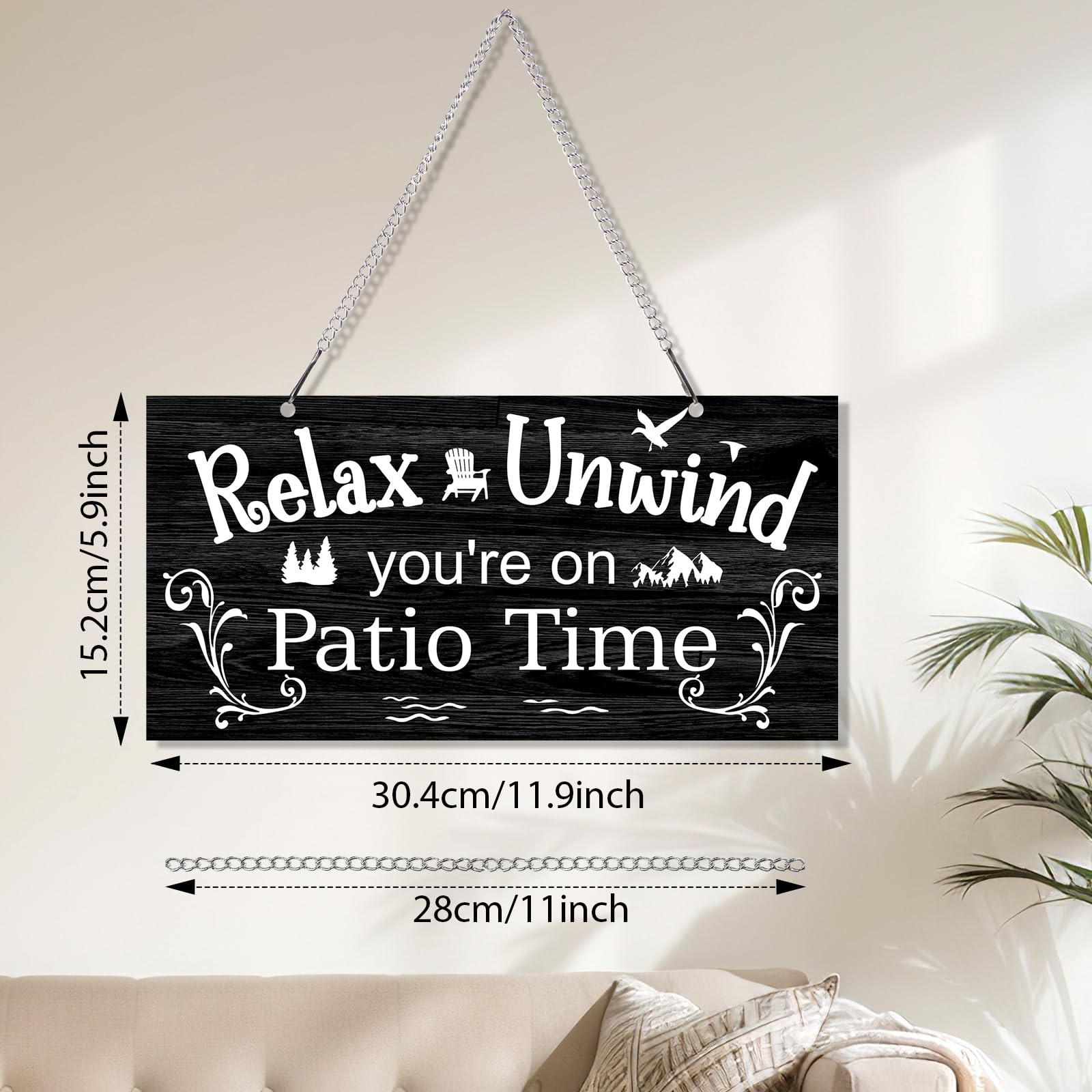 Snapklik.com : Hotop Outdoor Patio Sign Decoration Metal Patio Signs ...