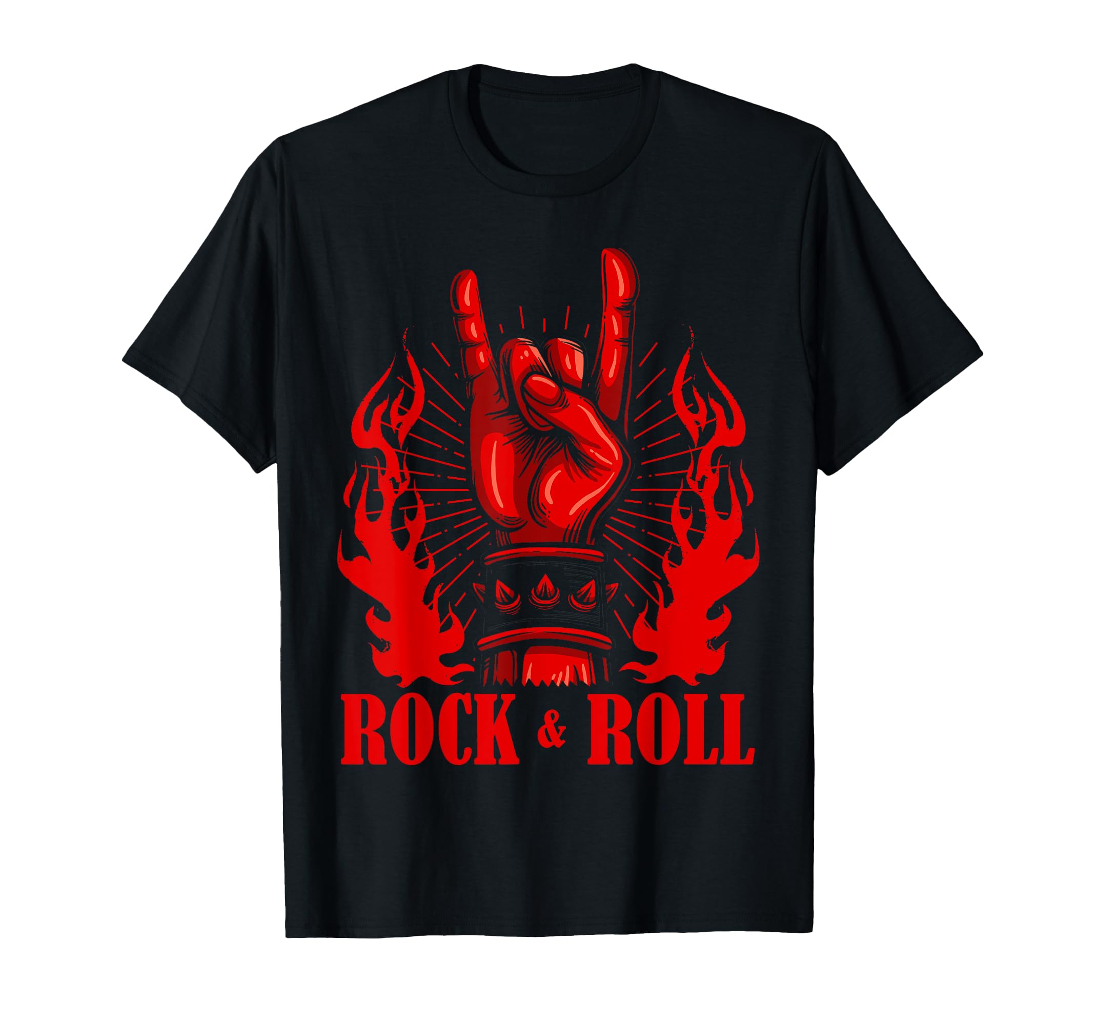 Amazon.com: Heavy Metal Guitar Death Metal Rock n Roll Music T-Shirt ...