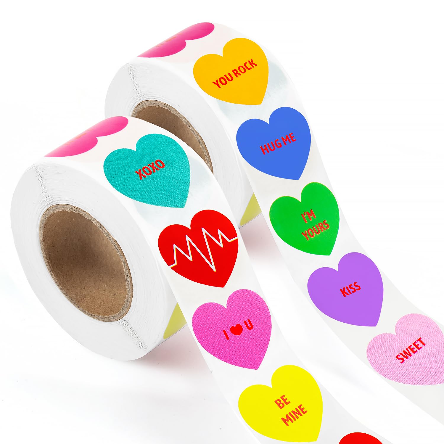 Amazon.com: Labeol Valentines Day Stickers, 1200 PCS Heart Stickers ...