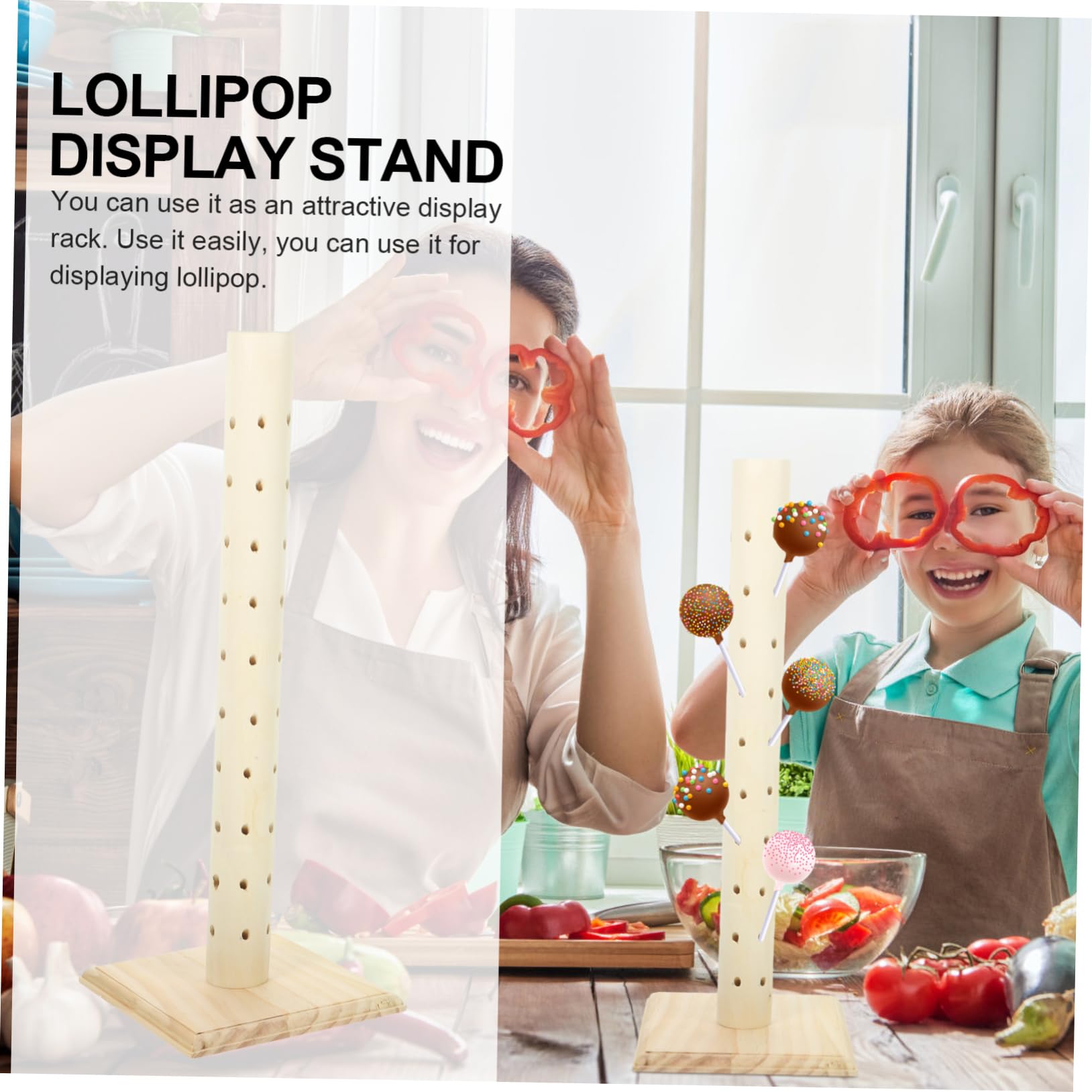 Lollipop Wooden Display Stand