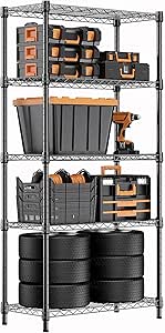 Amazon.com: M MZG 1250 lbs Storage Shelving Utility Shelving Unit 5 ...