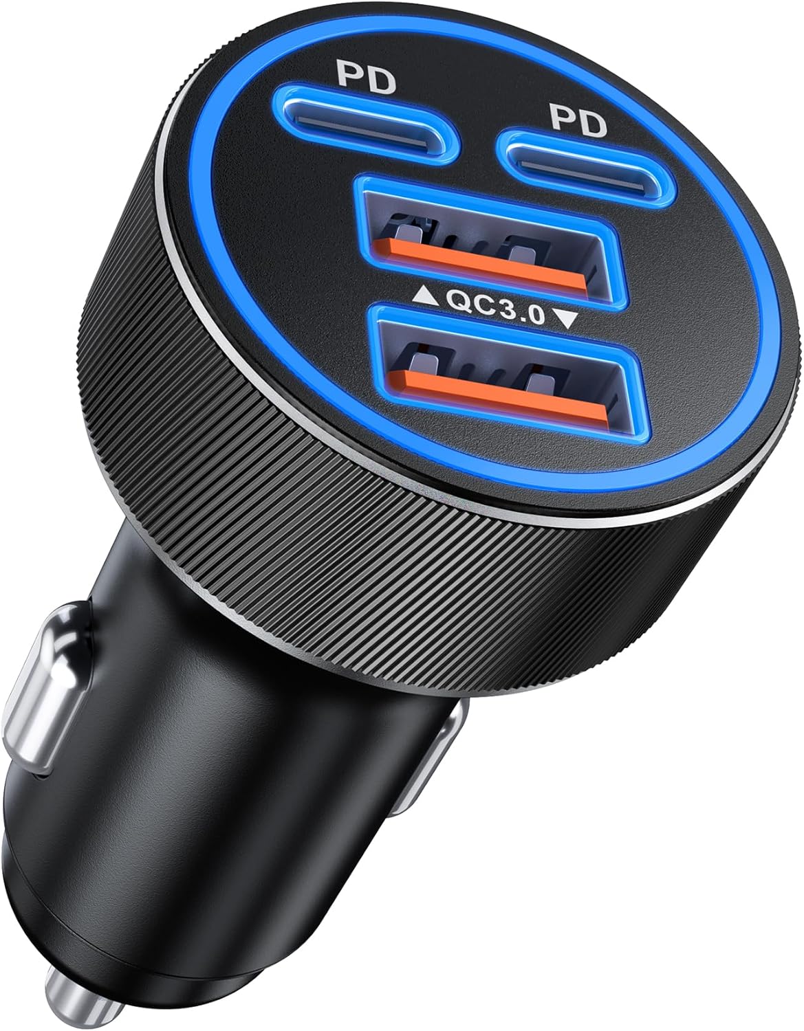 Amazon.com: [2026 Updated 4-in-1] USB-C Car Charger, 4-Port 90W Super ...