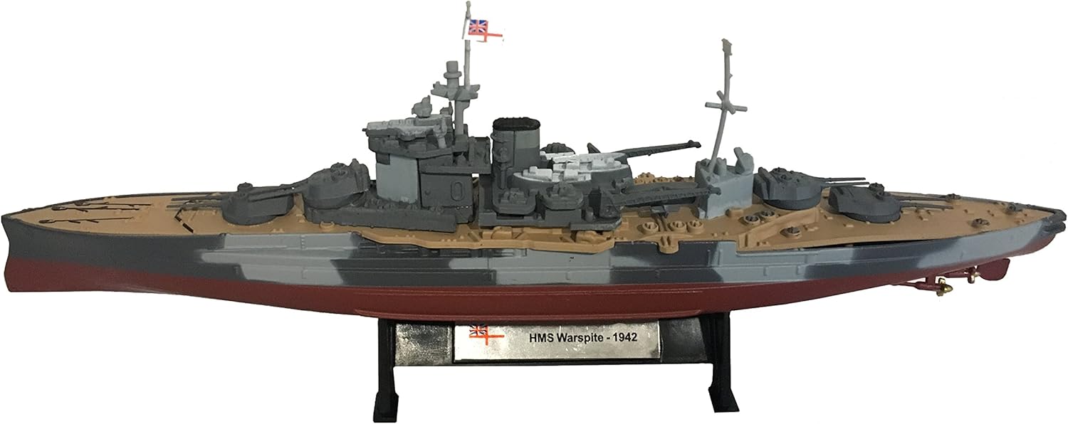 Amazon.com: HMS Warspite 1942 - 1:1000 Ship Model (Amercom ST-27 ...