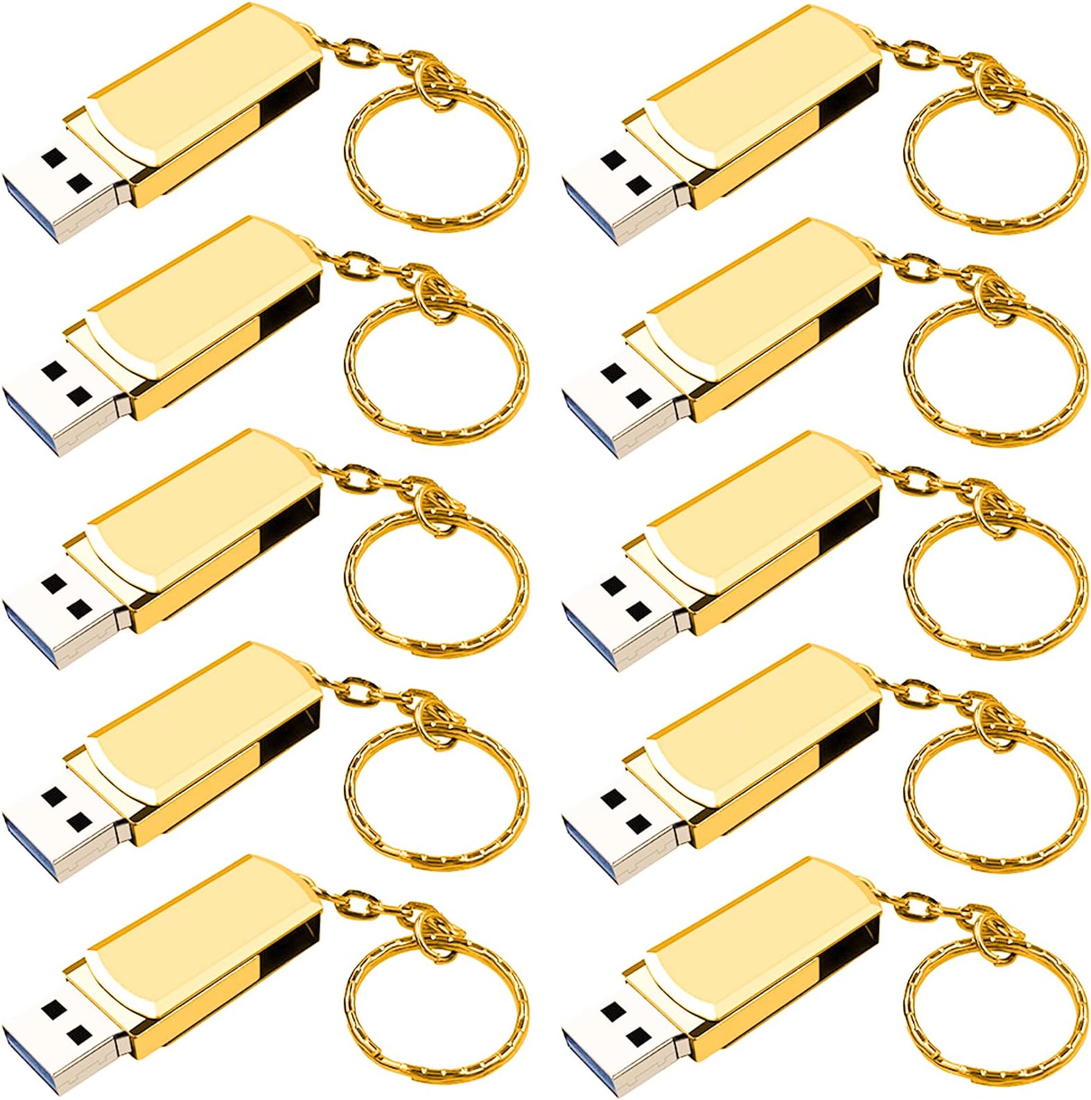 Hrich Memoria USB 16GB 10 Piezas, USB 2.0 16GB USB Flash Drive con ...