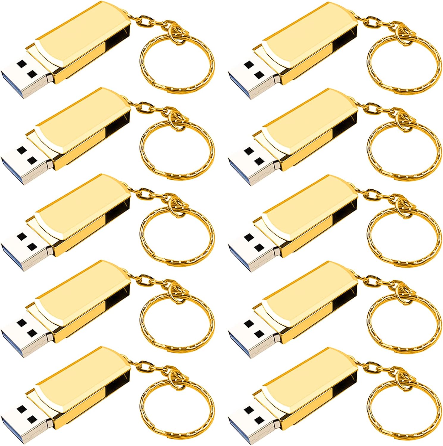 Hrich Memoria USB 16GB 10 Piezas, USB 2.0 16GB USB Flash Drive con ...