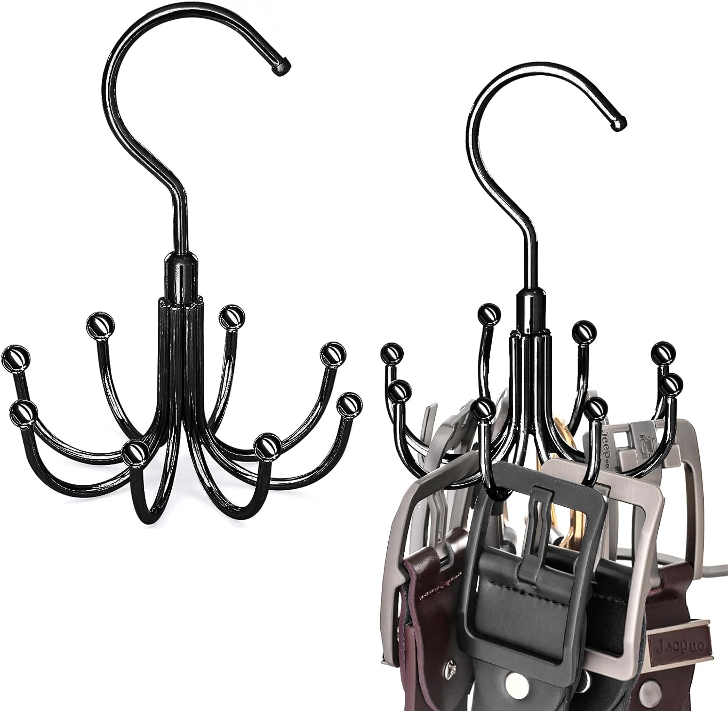 Amazon.com: Lunies Belt Hanger for Closet 2-Pack, Tie and Belt ...