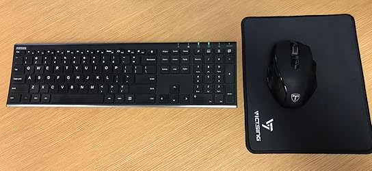 Amazon.com: Arteck 2.4G Wireless Keyboard Stainless Steel Ultra Slim ...