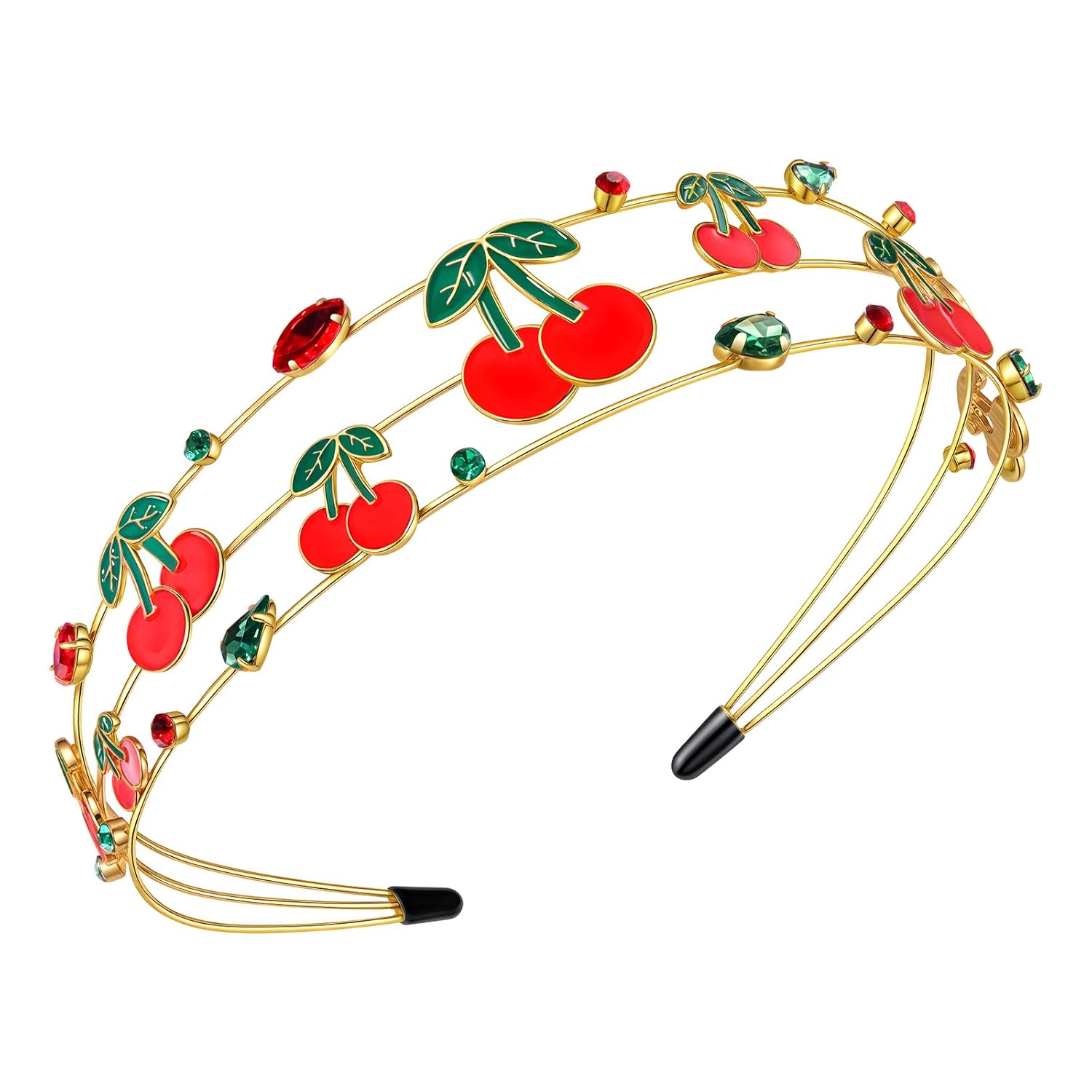 Amazon.com: vokone Headbands for Women,Cherry Headbands Multi Layer ...