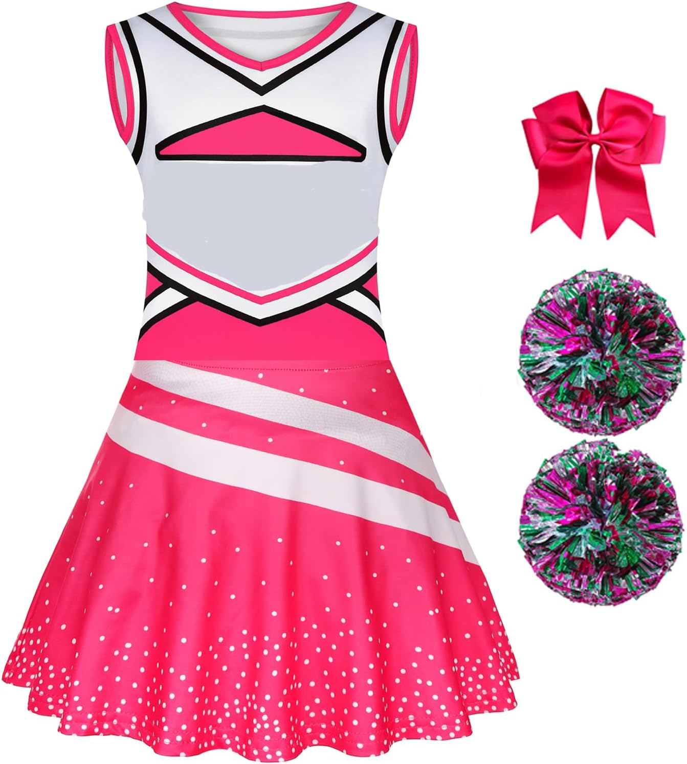 Amazon.com: Nuehoryu Cheerleader Costume for Girls Cheerleading Outfit ...