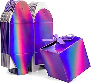 Amazon.com: 15-Pack Gradient Purple Favor Boxes 4x4x4 Inches ...