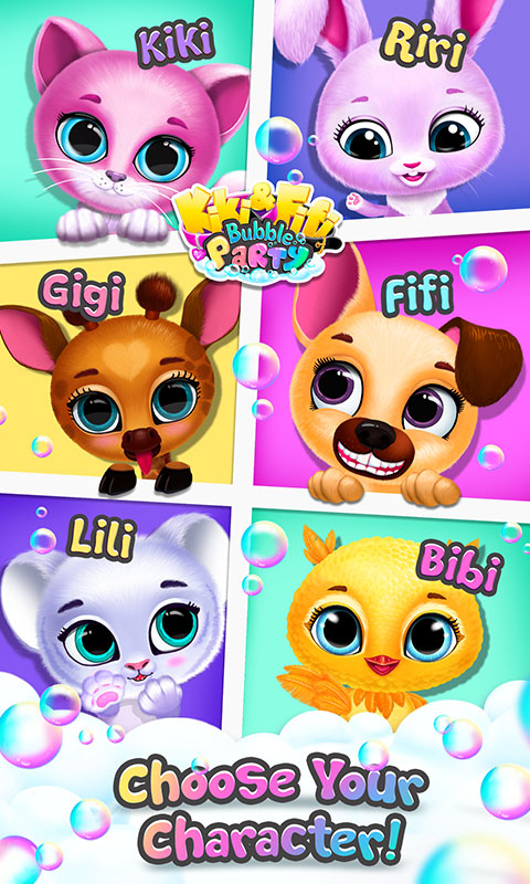 Kiki & Fifi Bubble Party – Fun Pet Care, Baking, Puzzle, Dress Up ...