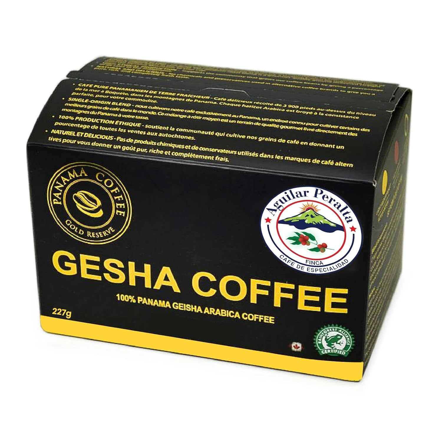 Amazon.com : AGUILAR PERALTA 100% PANAMA GEISHA NATURAL ROASTED COFFEE ...