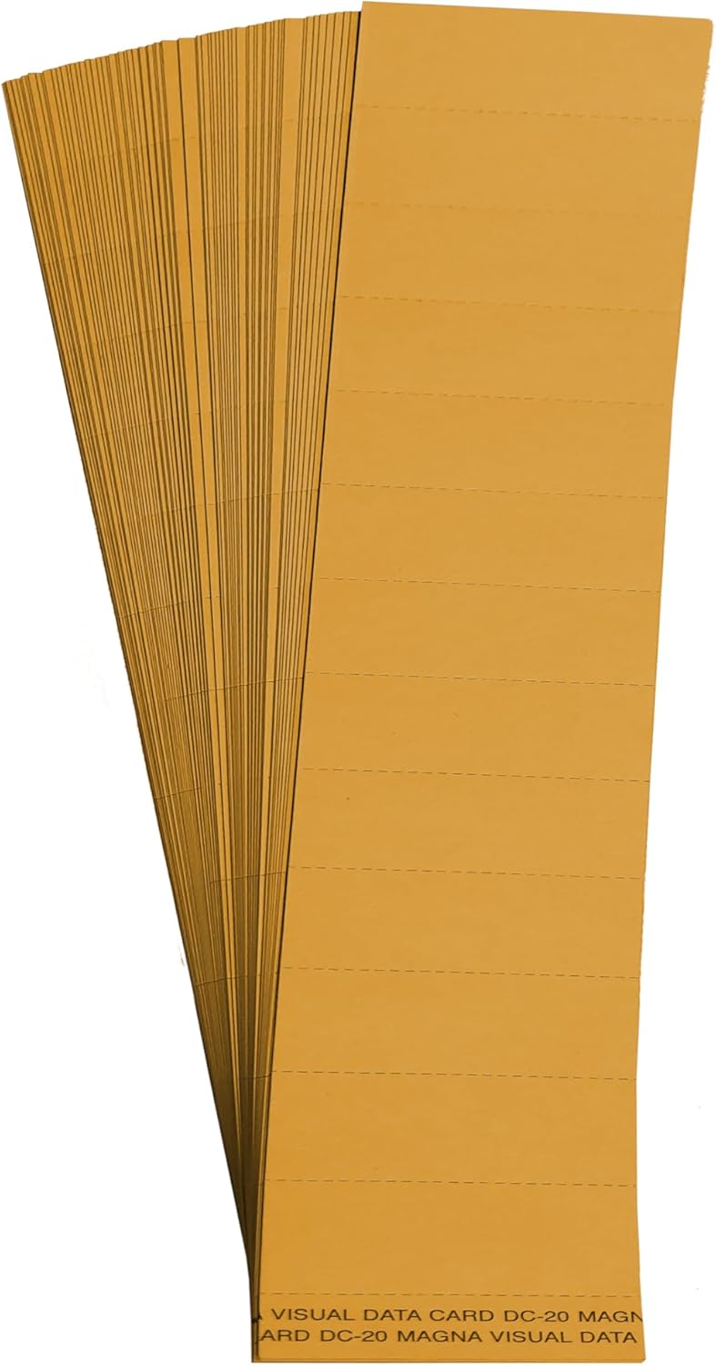 Amazon.com : Magna Visual 13/16" x 3" Data Cards 1000 Pack fits 1" x 3 ...