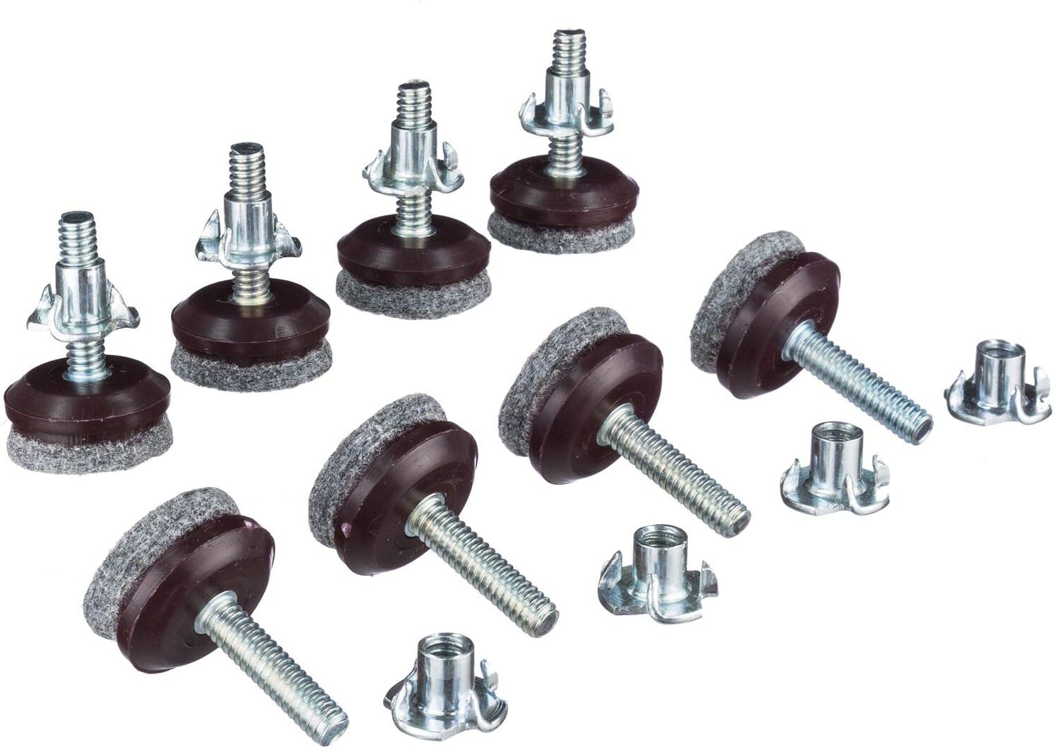 OwnMy M8 Adjustable Leveling Feet 12 Pcs Furniture Table Legs Felt ...